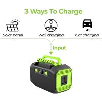 China Portable 200W Outdoor Solar Power Bank Power Station Lithium Ion Battery MPPT Controller for Home Use-EU US UK Plugs Included for sale