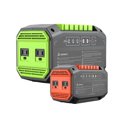 China Portable 200W Power Station with AC 110/220V Lithium-Ion Battery Power Bank for Emergency Backup Camping Fishing Solar Generator for sale