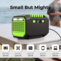 China Portable 200W Power Station with AC 110/220V Lithium-Ion Battery Power Bank for Emergency Backup Camping Fishing Solar Generator for sale