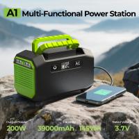 China Outdoor Portable 200W Power Station Solar Charging AC 110/220V 200 Watt Emergency Power Supply for Home Camping for sale
