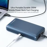China Ultra Portable Durable 200W Mobile Power Bank Fast Charging Compatible with Smartphones Laptops Tablets and USB Devices for sale