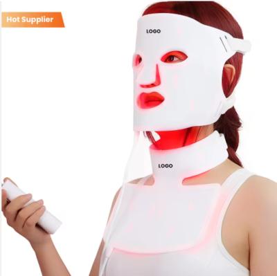 China HSY-FM0208 Portable 4 Colors Silicone Red Light Therapy Facial Masks for sale