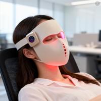 China HSY-TM0104 High Quality Skin Care Silicone Red Light Therapy Facial Masks for sale
