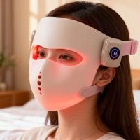 China HSY-TM0104 High Quality Skin Care Silicone Red Light Therapy Facial Masks for sale