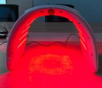 China HSY-SS0124 Facial Scrubber Exfoliator Blackhead Remover Red Light Therapy Scrubber for sale