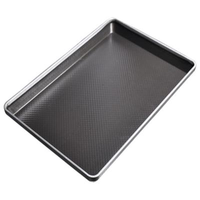 China NSF Nonstick Aluminum Baking Tray Industrial Oven Rack Tray 600x400mm for sale