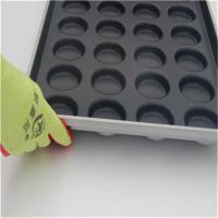 China Aluminum Hamburger Bun Baking Tray 600x400mm Non-Stick Commercial Bakery Pan for sale