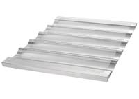 China NSF 5 Loaf Aluminum Nonstick Baguette Pan 18x4x1 Inch Perforated French Bread Tray for sale