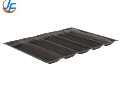 China 5 Compartment Silicone Bread Baking Pan 18x13 Inch Nonstick Pullman Loaf Mold 475F for sale