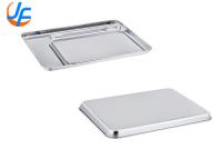 China Full Size 18x26 Aluminum Baking Sheet Pan Wire Rim 16 Gauge Commercial Grade for sale