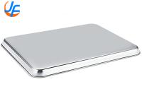 China Full Size 18x26 Aluminum Baking Sheet Pan Wire Rim 16 Gauge Commercial Grade for sale