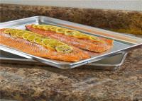 China Commercial Aluminum Baking Tray 18 Gauge Full Half Quarter Sheet Pan Cookie Sheet Jelly Roll Pan for sale