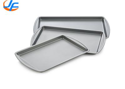 China Commercial Aluminum Baking Tray 13.25x9.25x1.25 Inch Non-Stick Round Corner Sheet Pan for sale