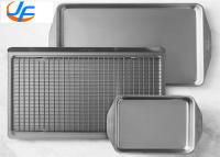 China Commercial Aluminum Baking Tray Heavy Duty 17.25x12.25 Inch Non-Stick Bun Sheet Pan for sale