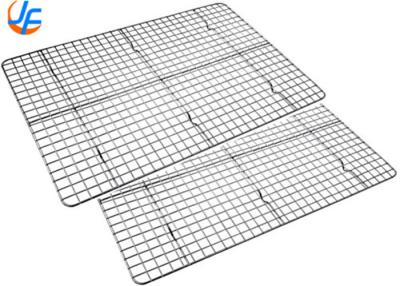 China 304 Stainless Steel Cooling Rack 16x18 Inch Heavy Duty Wire Mesh for BBQ Roasting for sale