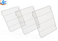 China 304 Stainless Steel Cooling Rack 16x18 Inch Heavy Duty Wire Mesh for BBQ Roasting for sale