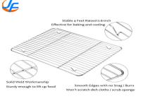 China Aluminium Cookie Sheet Pan and Stainless Steel Cooling Rack Set 18x13x1 Inch for sale