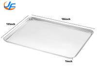 China RK Bakeware China Glazed Half Size Aluminum Sheet Pan Bread Baking Tray for sale