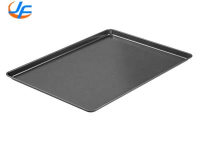 China Custom 600x400mm Aluminium Baking Tray Sheet Non-Stick Cookie Pan for Commercial Use for sale