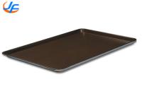 China Custom 600x400mm Aluminium Baking Tray Sheet Non-Stick Cookie Pan for Commercial Use for sale
