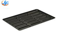 China Custom Nonstick Aluminumized Steel Hot Dog Sheet Bun Pan Baking Tray 0.8mm for sale