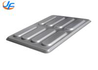 China Custom Nonstick Aluminumized Steel Hot Dog Sheet Bun Pan Baking Tray 0.8mm for sale