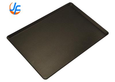 China Aluminum Alloy Non-Stick Baking Sheet Pan 600x400mm Corrugated Cookie Bread Tray for sale