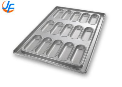 China Glazed Aluminized Steel Full Size Sub Sandwich Bun Baking Tray Pan 18x26 Inch Commercial for sale