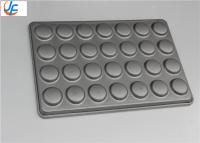 China Glazed Aluminized Steel Hamburger Bun Tray 15 Mold 3.42 oz Commercial Baking Pan for sale
