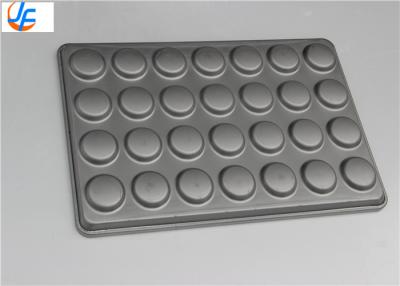 China Glazed Aluminized Steel Hamburger Bun Tray 15 Mold 3.42 oz Commercial Baking Pan for sale