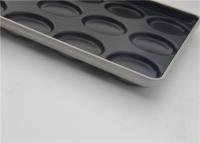 China Glazed Aluminized Steel Hamburger Bun Tray 15 Mold 3.42 oz Commercial Baking Pan for sale