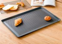 China Aluminized Steel Nonstick Baking Tray 400x600mm Custom Size Hamburger Hot Dog Pan for sale
