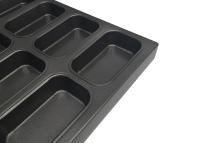 China Custom Aluminum Nonstick Industrial Bread Baking Tray 30 Multi-Link Silicone Coating for sale