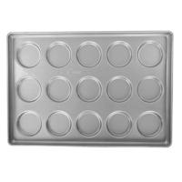 China Aluminized Steel 15 Mold Hamburger Bun Tray 62x42cm Baking Pan for Muffin Top Cookie for sale