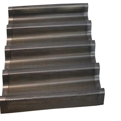 China NSF Nonstick 6 Rows Baguette Tray Bread Baking Tray French Loaf Mold 600x400mm Aluminum 5052 for sale