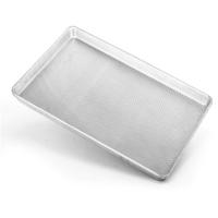 China Square Nonstick Corrugated Aluminum Baking Sheet Pan 230C Oven Safe Custom Size for sale