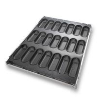 China Aluminum Alloy Hoagie Bun Pan 230°C Oven Safe Customizable Baking Tray for Foodservice for sale