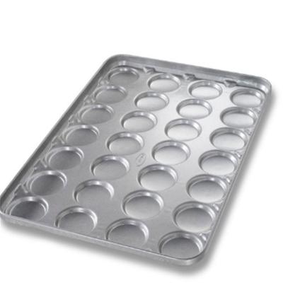 China Aluminum Alloy Hamburger Baking Tray NSF Durashield Coating 230°C Oven Safe with Structural Ribs for sale