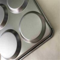 China Commercial Nonstick Hamburger Bun Baking Tray 4.5 Inch 5 Inch Aluminized Steel for sale