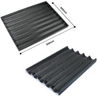 China NSF Aluminum French Baguette Baking Tray 600x400mm Commercial Bakery Stick Pan for sale