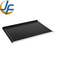 China Aluminum Flat Plain Baking Tray Sheet Pan 4 Side 3 Side NSF Foodservice 230C Oven Safe for sale