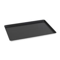 China NSF 16 Gauge 18x26 Inch Aluminum Sheet Baking Pan Stayflat Band Rim Full Size for sale