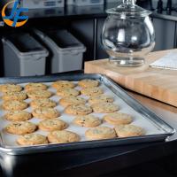China NSF 16 Gauge 18x26 Inch Aluminum Sheet Baking Pan Stayflat Band Rim Full Size for sale