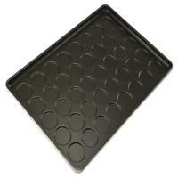 China Glazed Aluminized Steel 24 Mold Hamburger Bun Baking Tray 2.82 Oz NSF Certified for sale