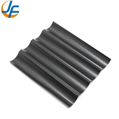 China Aluminum 5052 Nonstick Baguette Pan 600x400mm 5 Loaf Uni-Lock French Bread Tray for Bakery for sale