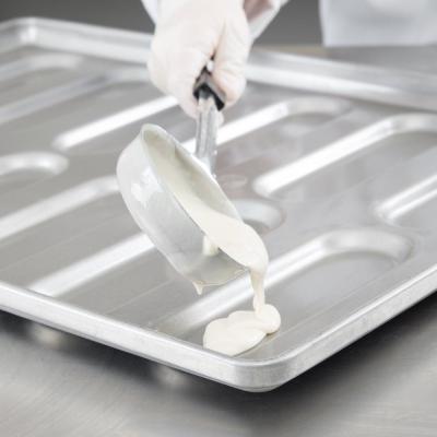 China NSF Certified Glazed Aluminized Steel Hoagie Bun Pan 600x400mm Hamburger Baking Tray for sale