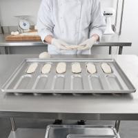China NSF Certified Glazed Aluminized Steel Hoagie Bun Pan 600x400mm Hamburger Baking Tray for sale