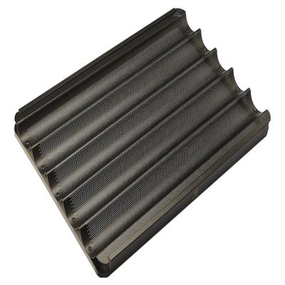 China Nonstick Aluminum French Baguette Bread Baking Tray 5052 Customizable Size for sale