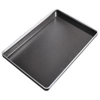 China Rectangle Aluminum Lamington Baking Tray 406x380x50mm Customizable for Commercial Bakery for sale