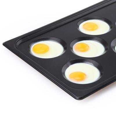 China Gastronorm GN 1/1 Aluminum Nonstick Baking Tray 530x325mm with 8 Egg Moulds for sale